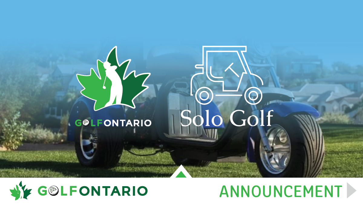 Golf Ontario proud to announce Solo Golf as the ‘Preferred Single Rider ...
