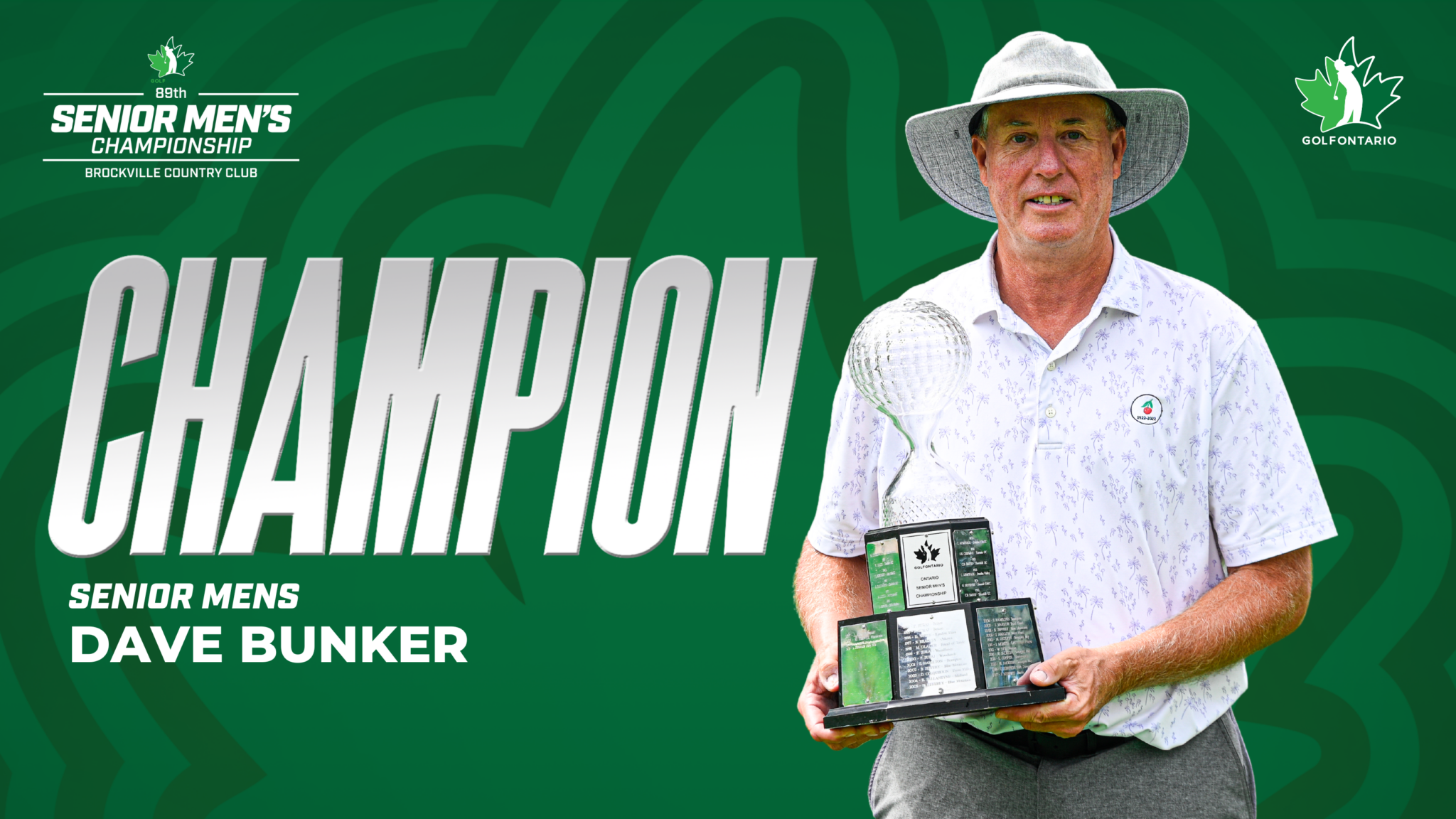 Dave Bunker claims the 89th Ontario Senior Men’s Championship - Golf ...